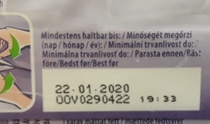 A data de validade sempre vem separada por pontos ou barras, indicando ...